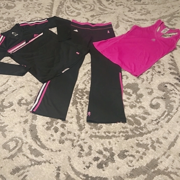 adidas | Other | Adidas 3 Matching Athletic Or Athleisure Pieces Pink ...